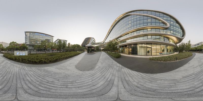 Modern Shanghai HDRi Maps and Backplates