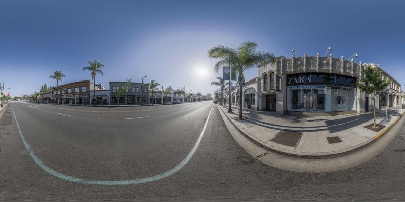 Urban Street Scene HDRi Maps and Backplates
