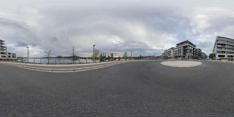 Urban Landscape at Dawn HDRi Maps and Backplates