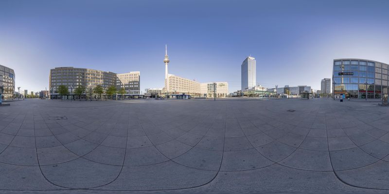 Alexanderplatz in Berlin, Germany HDRi Maps and Backplates
