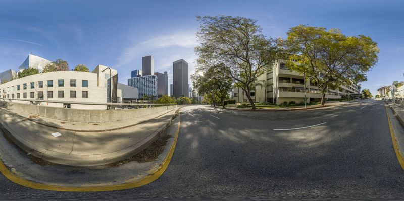 Urban Business District in the USA HDRi Maps and Backplates