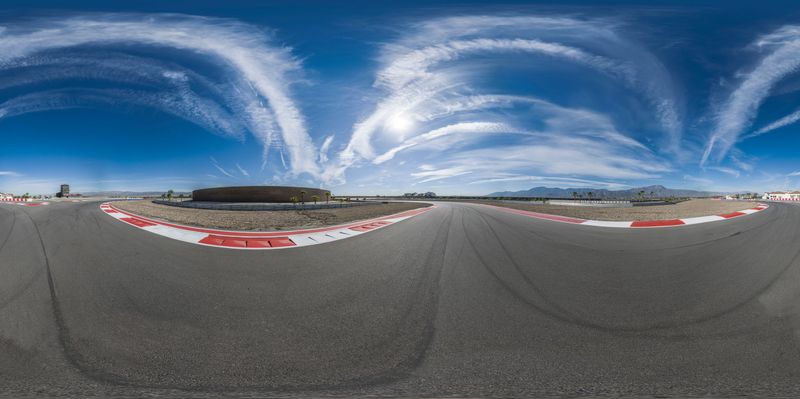 Asphalt Race Track in the USA HDRi Maps and Backplates
