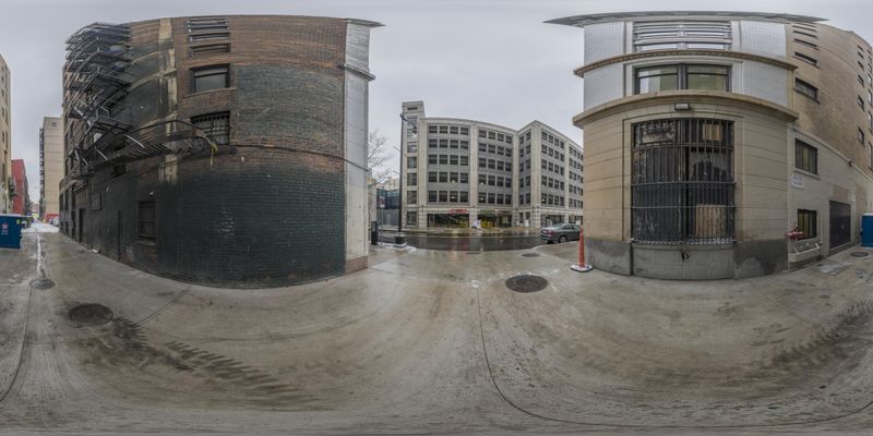 Exploring Detroit's Urban Art District HDRi Maps and Backplates