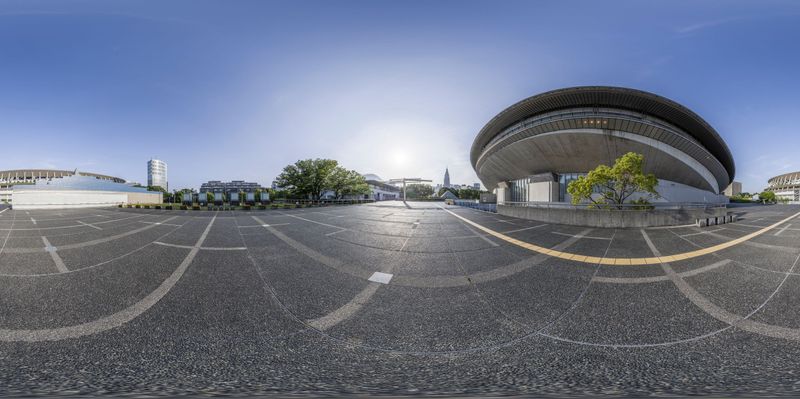 Tokyo Stadium Urban Design HDRi Maps and Backplates