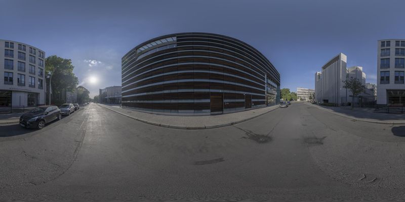 Berlin, Germany: Urban Infrastructure in a Business District HDRi Maps ...