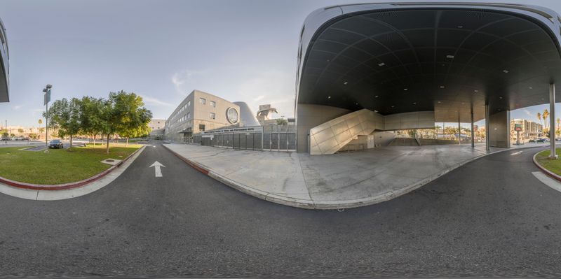 An Urban Dawn HDRi Maps and Backplates