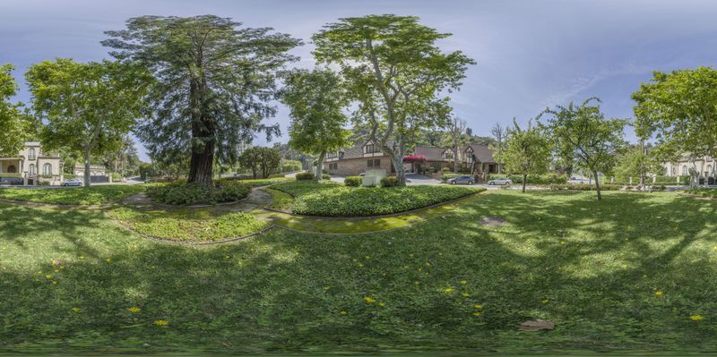Classic Villa in the Urban Estate HDRi Maps and Backplates