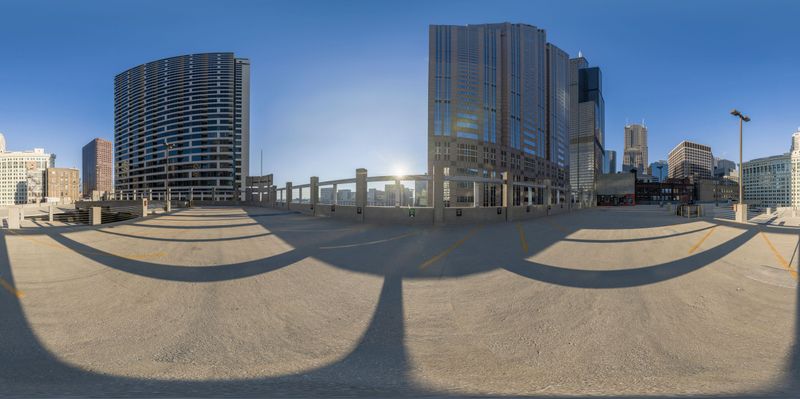 Urban Design in Chicago, USA HDRi Maps and Backplates