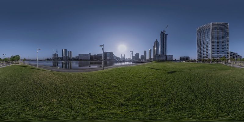 Modern Architecture in Urban Cityscape HDRi Maps and Backplates