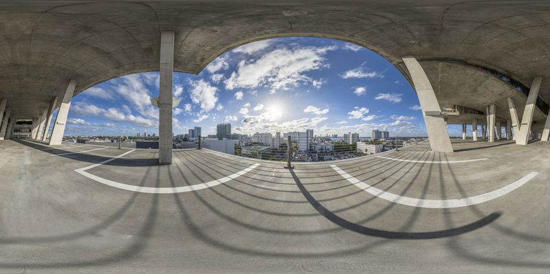 The Sunny Skyline of Miami Beach, USA - HDRi Maps and Backplates