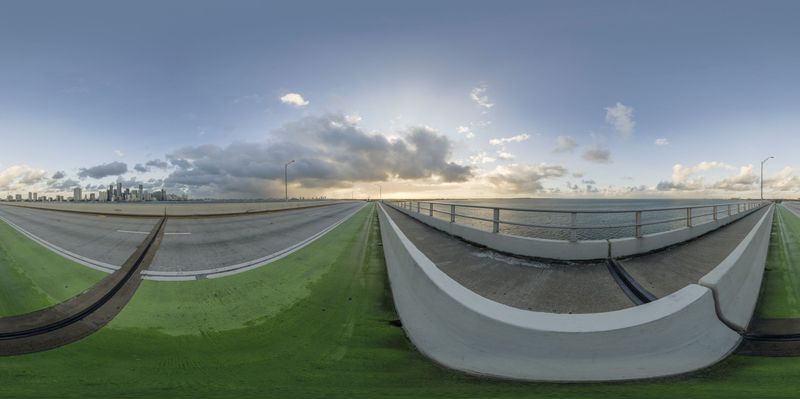Urban Landscape of Miami Beach HDRi Maps and Backplates