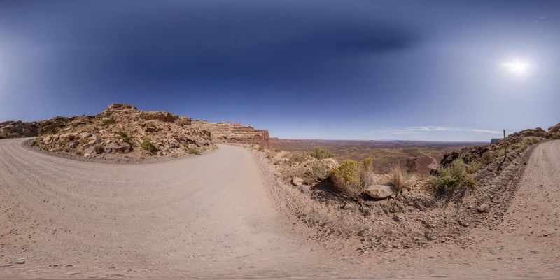 Utah's Majestic Red Rock Mountain Landscape HDRi Maps and Backplates
