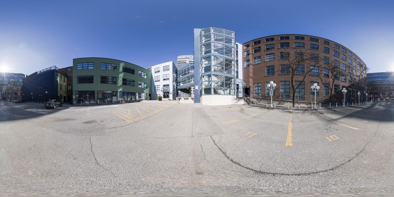 Modern Architecture in Toronto Business District HDRi Maps and Backplates