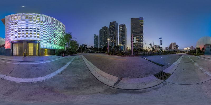 Dawn of the City of Miami HDRi Maps and Backplates
