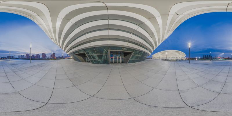 Nighttime Cityscape of Shanghai, China HDRi Maps and Backplates