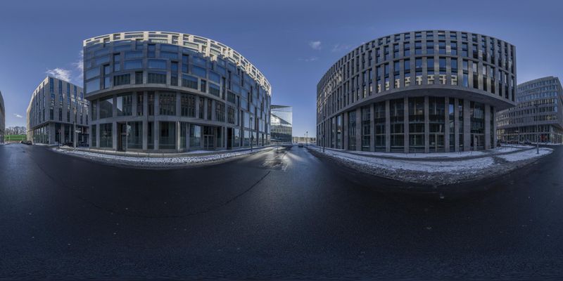 City High-Rise in Winter HDRi Maps and Backplates