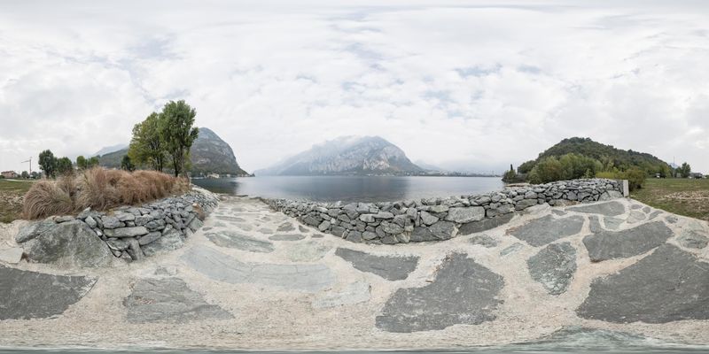 View of Italy's Lake District HDRi Maps and Backplates