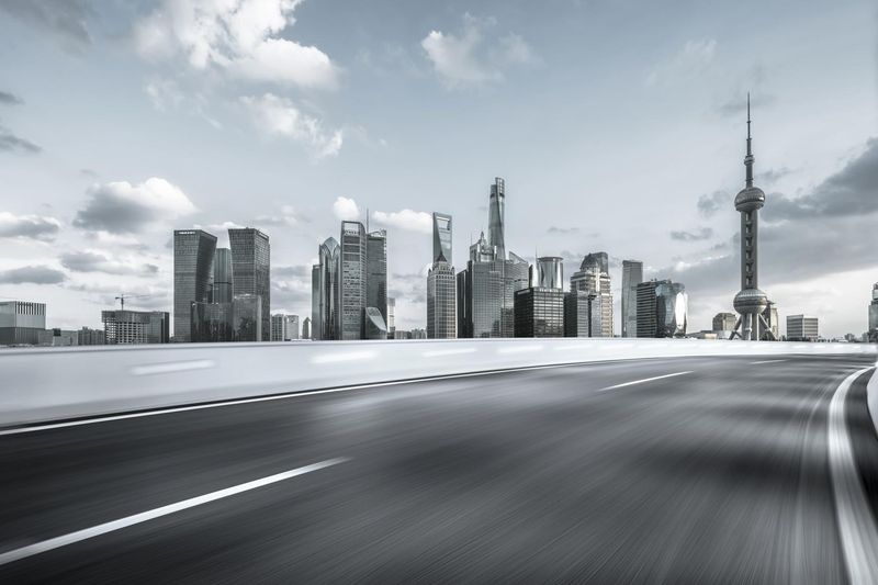 Shanghai Skyline at Dawn - HDRi Maps and Backplates
