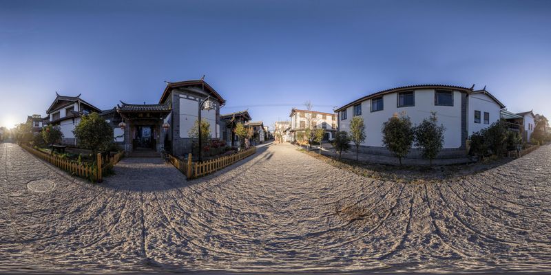 Sunrise in Shangri-La, Yunnan, China - HDRi Maps and Backplates