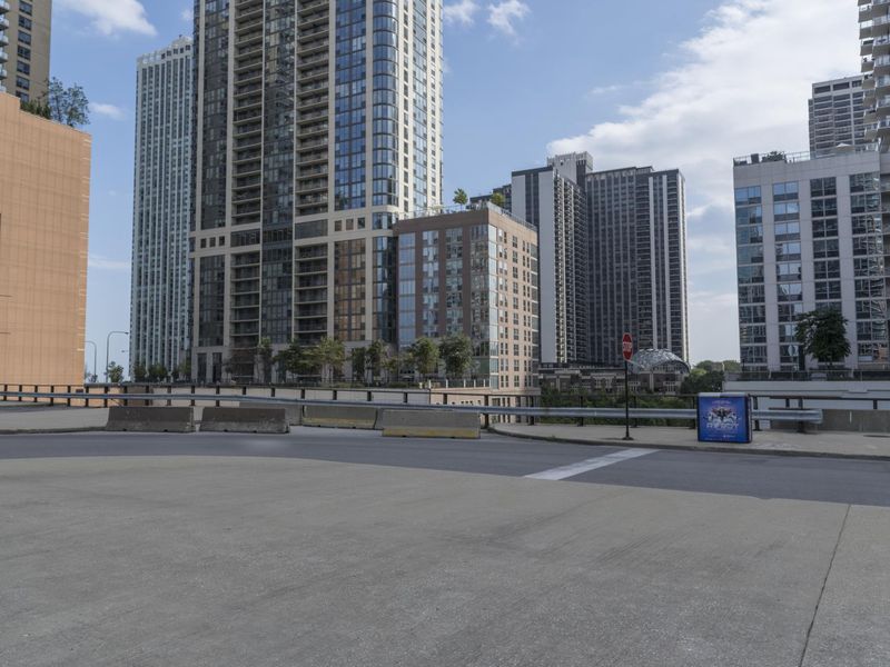 Chicago Skyline with Urban High-rise Buildings HDRi Maps and Backplates