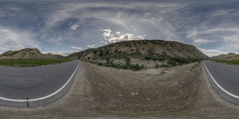 Utah's Open Road: A Journey Through Nature HDRi Maps and Backplates