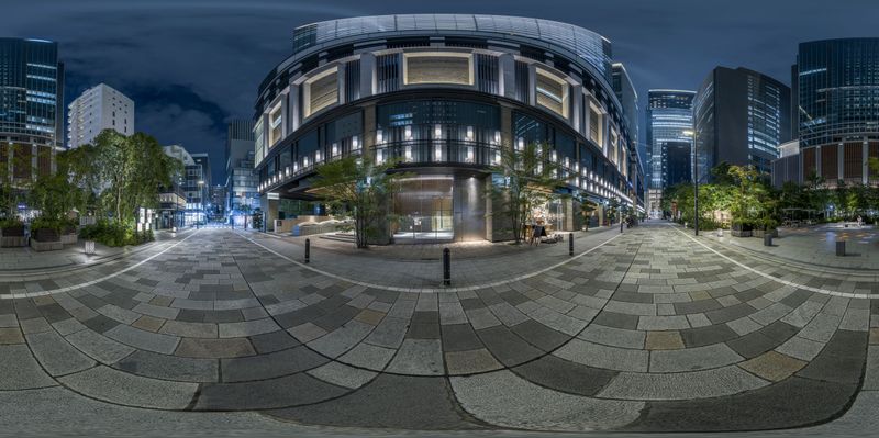 Modern Architecture and Streetlights: Tokyo's Illuminated Roads HDRi ...