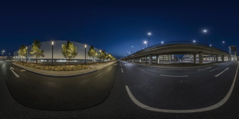 Urban Dawn HDRi Maps and Backplates