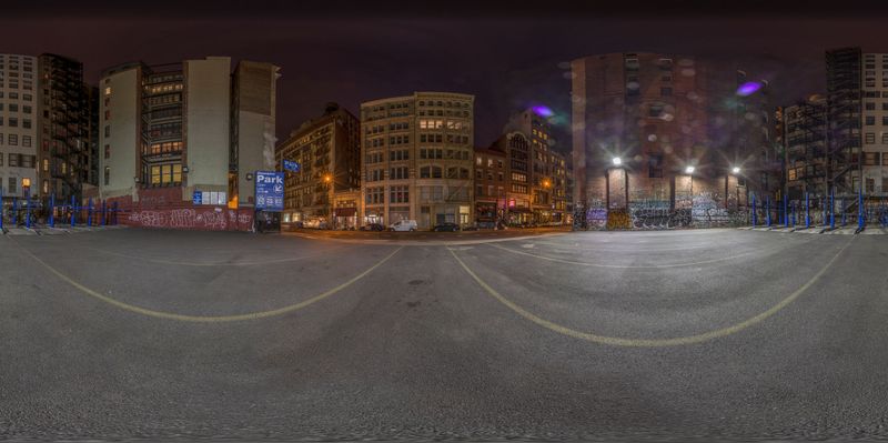 Street Art in the City HDRi Maps and Backplates