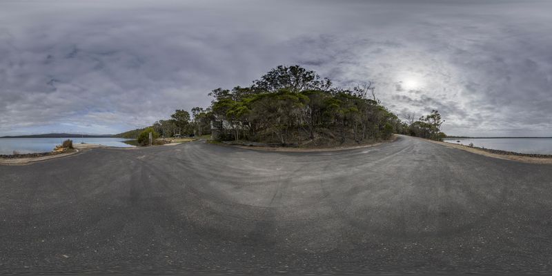 Scenic Road along Wallagoot Lake in New South Wales, Australia HDRi ...