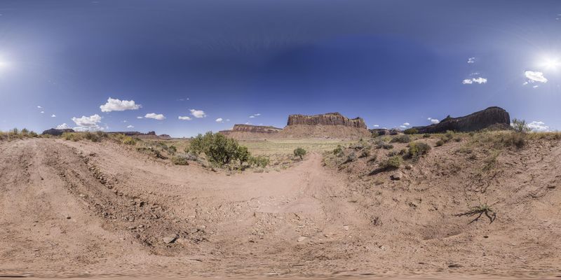 Scenic Utah Landscape on Blue Notch Road HDRi Maps and Backplates