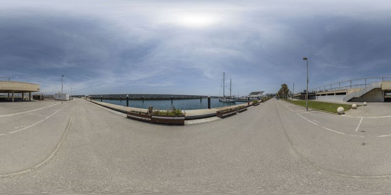 Barcelona's Coastal Road: A Scenic Journey by the Ocean HDRi Maps and ...