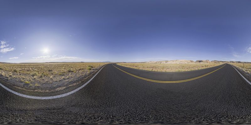 Scenic Drive Through Utah's Red Rock Mountains HDRi Maps and Backplates