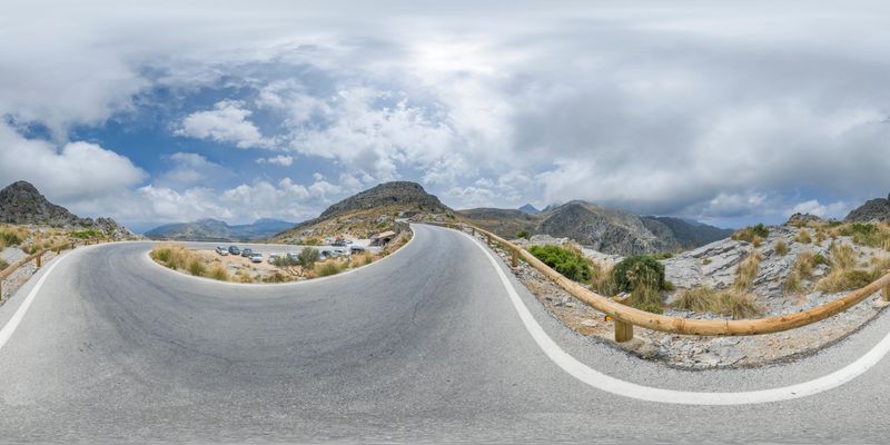 Coastal Road Trip through Spain's Mountain Landforms HDRi Maps and ...