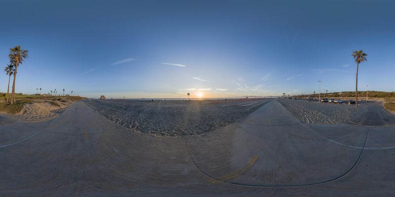 Sunrise at the Coastal Beach HDRi Maps and Backplates