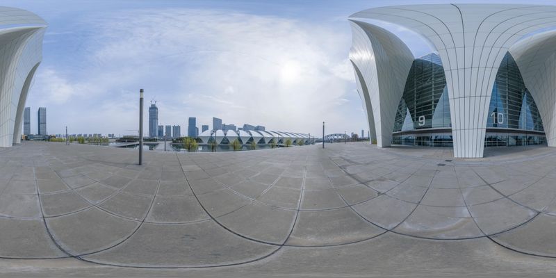 Modern Architecture in Shanghai HDRi Maps and Backplates