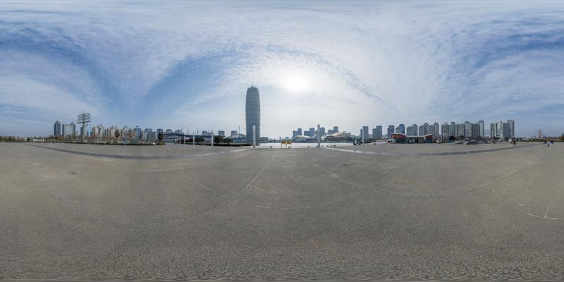 Modern Urban Infrastructure of Zhengzhou, China - HDRi Maps and Backplates