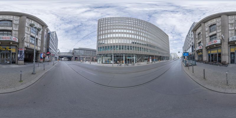 Urban Dawn in the Metropolitan Area HDRi Maps and Backplates