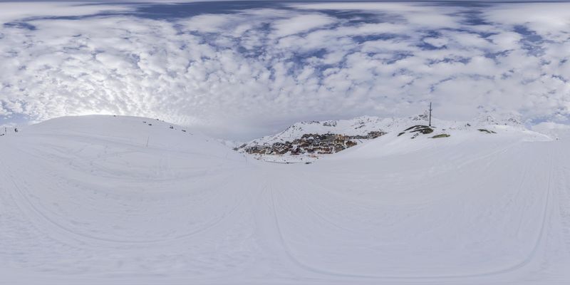 Winter Wonderland in the French Alps HDRi Maps and Backplates