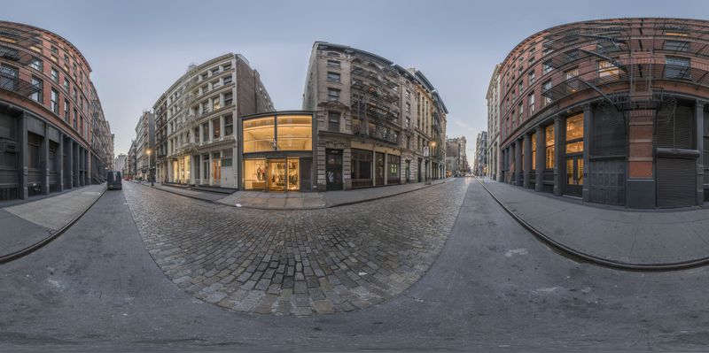 Classic Architecture of Soho, Manhattan HDRi Maps and Backplates