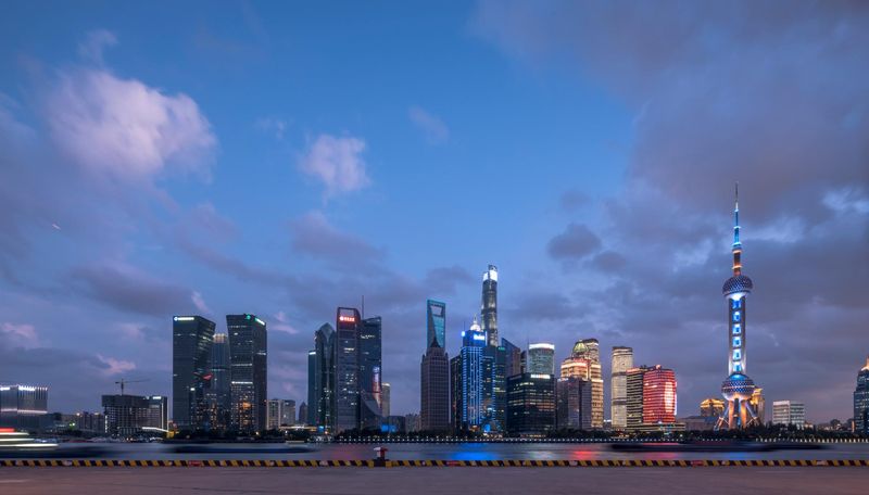 Shanghai Skyline at Night: Modern Architecture in Asia's Metropolitan ...
