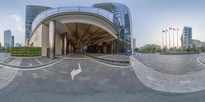 The Dawn of Shenzhen Business District - HDRi Maps and Backplates