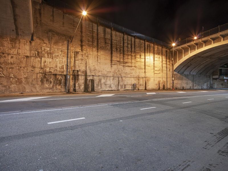 Nighttime Urban Cityscape with Bridge and Underpass HDRi Maps and ...