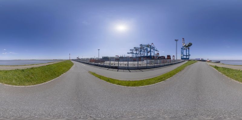 Urban Infrastructure of Bremen, Germany HDRi Maps and Backplates