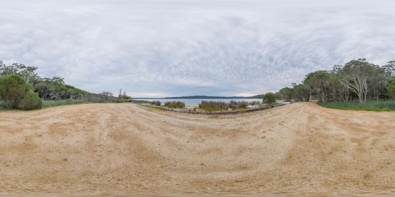 Gloomy Coastal Landscape in Wallagoot Lake, Sapphire Coast, New South ...