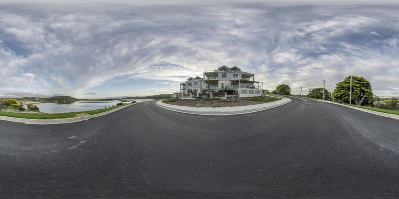 Scenic Landscape at Dawn HDRi Maps and Backplates