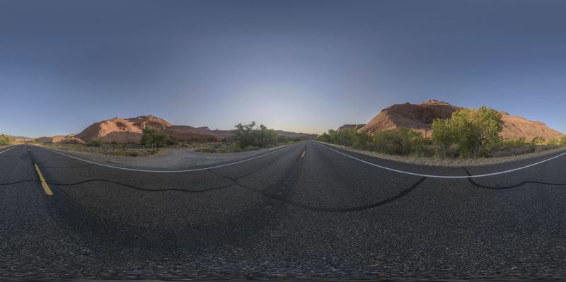 Desert Road Trip Through Utah's Red Rock Canyons HDRi Maps and Backplates