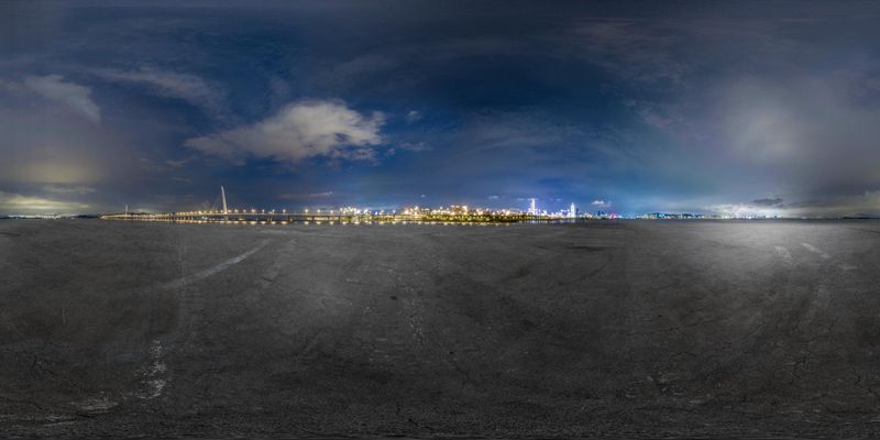 A Dramatic Evening in Shenzhen, China HDRi Maps and Backplates