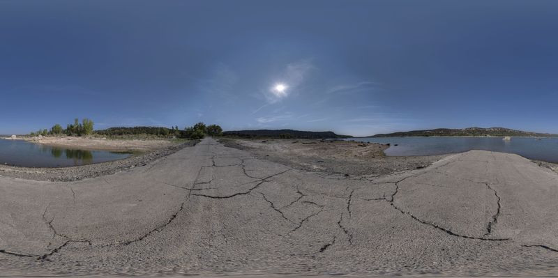 Scenic Drive along the Coastal Shore HDRi Maps and Backplates