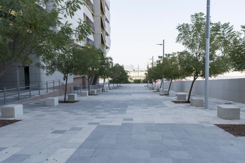 Abu Dhabi Residential Area Urban Plaza HDRi Maps and Backplates