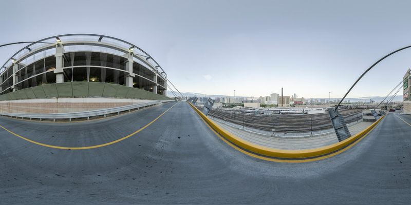 Chicago Highway Ramp at Dawn HDRi Maps and Backplates